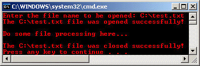 A practice C++ file input/output programming tutorial on how-to open, close, read and write to ...