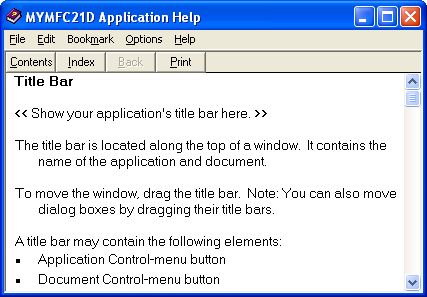 The MFC programming tutorial in designing and creating the Windows context sensitive help