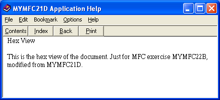The MFC programming tutorial in designing and creating the Windows context sensitive help