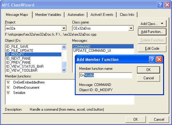 The MFC programming tutorial on Windows embedded component and container with object linking and ...