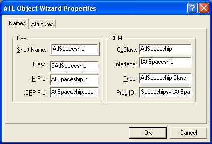 The Spaceshipsvr ActiveX C++ project and program example in using and developing the Active ...