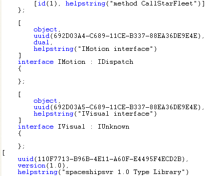 The Spaceshipsvr ActiveX C++ project and program example in using and developing the Active ...