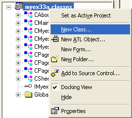 The steps on developing the Windows socket program and project using the C++, MFC library ...