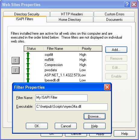 A tutorial on how to design, use and build the ISAPI filter application for Windows IIS web ...
