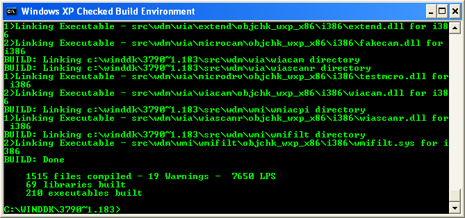 More on how to install Microsoft Windows Driver Development Kit (DDK ...